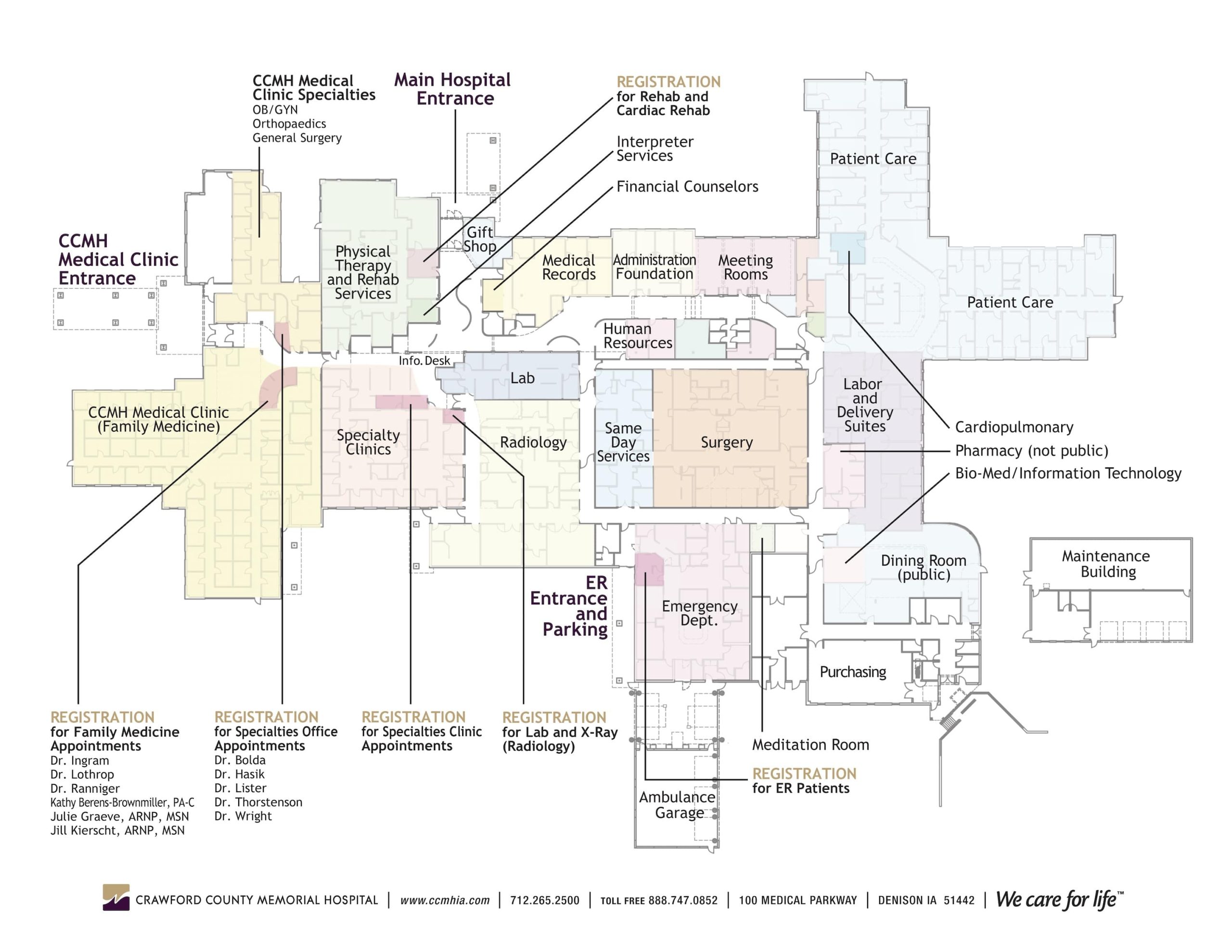 Hospital Maps & Directions - Crawford County Memorial Hospital